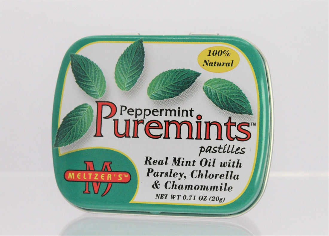 Mini Tins - Meltzer's Peppermint Puremints - 32 mint/20 gram size ...